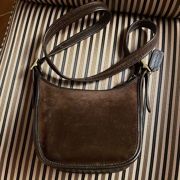 Coach | Bags | Vintage Coach Textured Leather And Suede Berkeley Janice ...